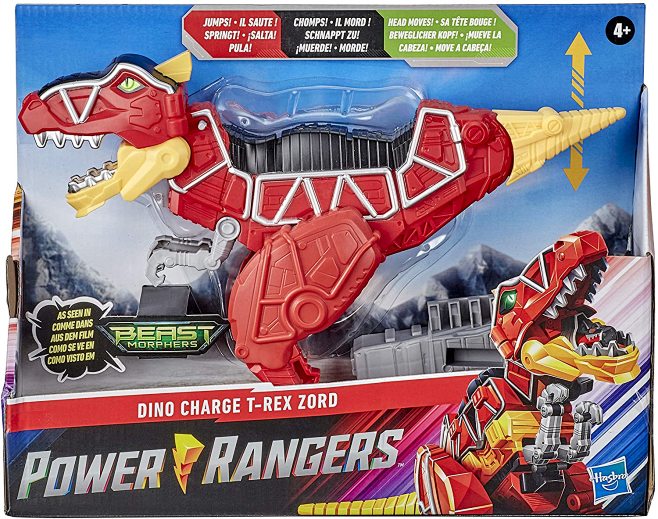Amazon.com: Power Rangers Dino Charge T-Rex Zord Toy Inspired by ...