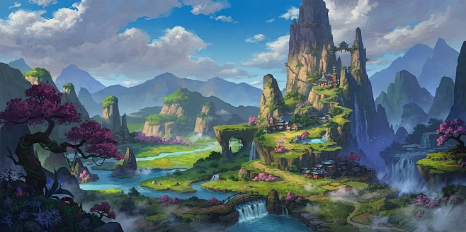 中国风写实场景气氛图来自cgbook.cn (2044)-花瓣网