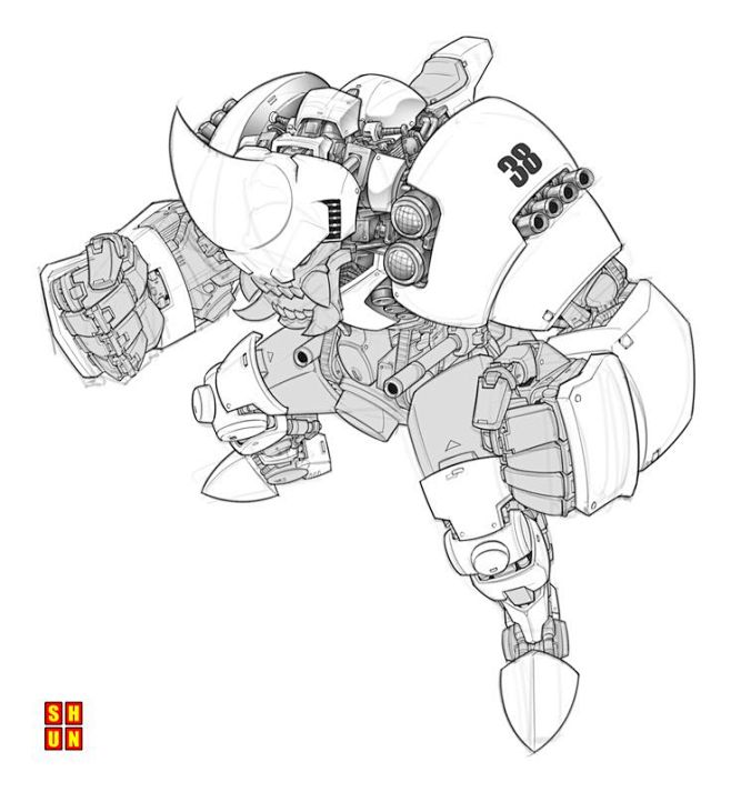 Rhino Wanzer (WIP) by Shun-008 on deviantART ★ || CHARACTER DESIGN ...