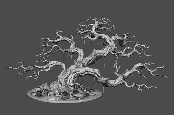 Tree practice-花瓣网