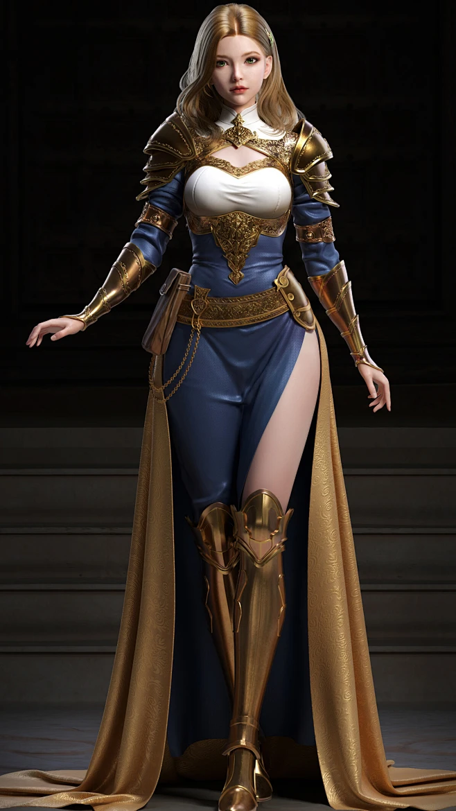 【翼次方】角色建模丨金发女战士-CG99(cg99.com)-花瓣网