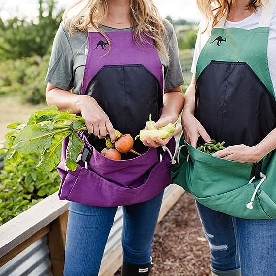 Amazon.com: The Roo Joey Apron Gardening Apron with Pockets and Harvesting, Picking Pouch ...