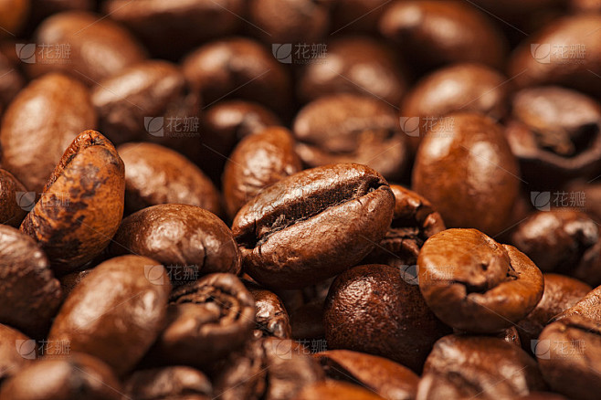 烘焙棕咖啡豆