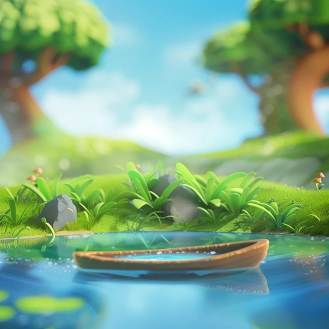 Rich pond details-花瓣网