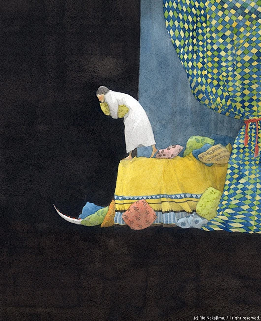 【中岛梨绘作品赏】白底纸上最安静的美好-花瓣网