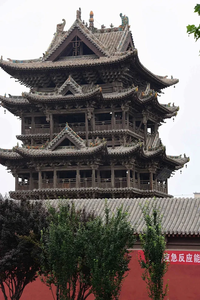 万荣东岳庙飞云楼-花瓣网