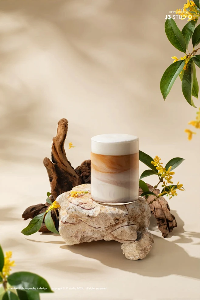 桂花拿铁-花瓣网