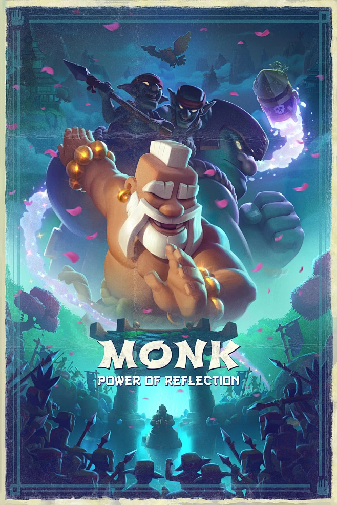 Monk 2D Cinematic and Illustrations-花瓣网