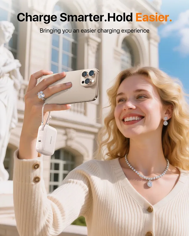 Amazon.com: TORRAS Power Bank, 10000mah 45W Fast Charging Built in 2 ...