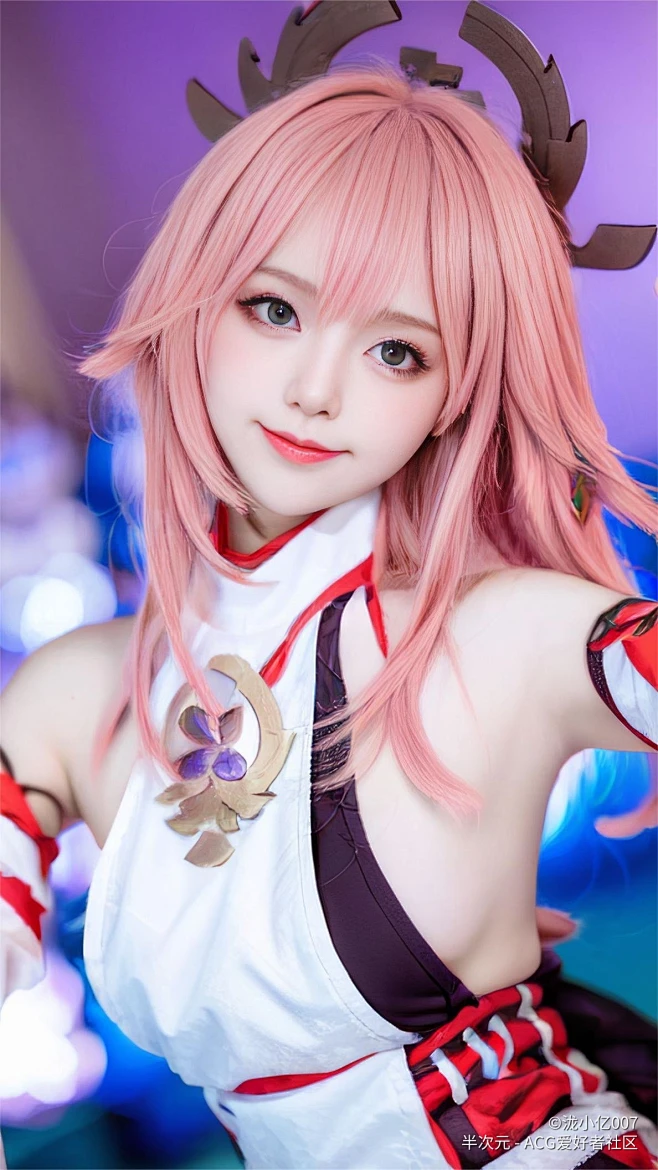 八重神子的赛博COS来咯~ - 半次元 - ACG爱好者社区-花瓣网