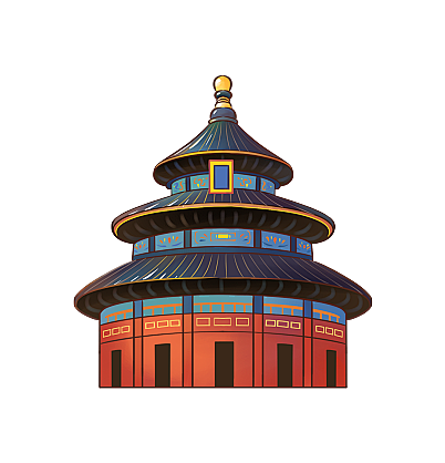 北京建筑 png建筑 插画