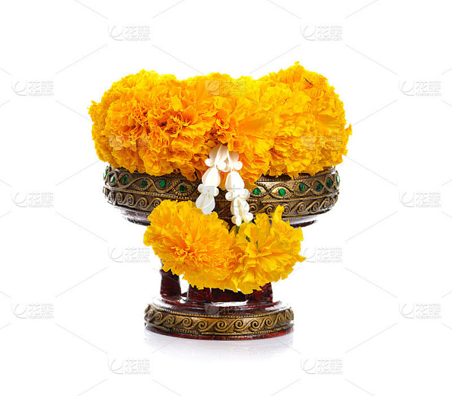 泰国风格的花环。泰国。