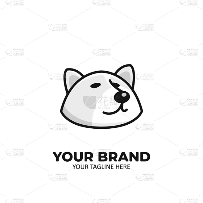 动物,品牌名称,熊,南极洲,白色,图标,狗,动物头,阿拉斯加,可爱的素材-花瓣网