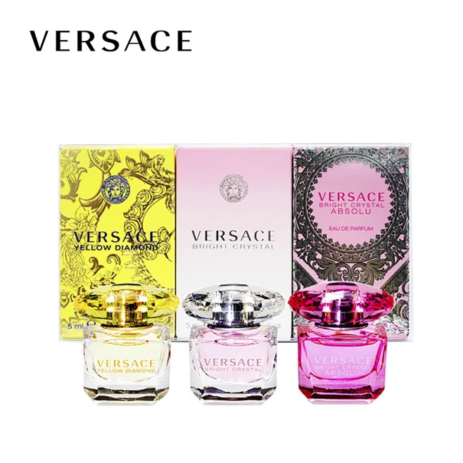 Versace/范思哲香水组合 晶钻/幻影金钻/臻挚粉钻 Q版组合套装-tmall.com天猫-花瓣网
