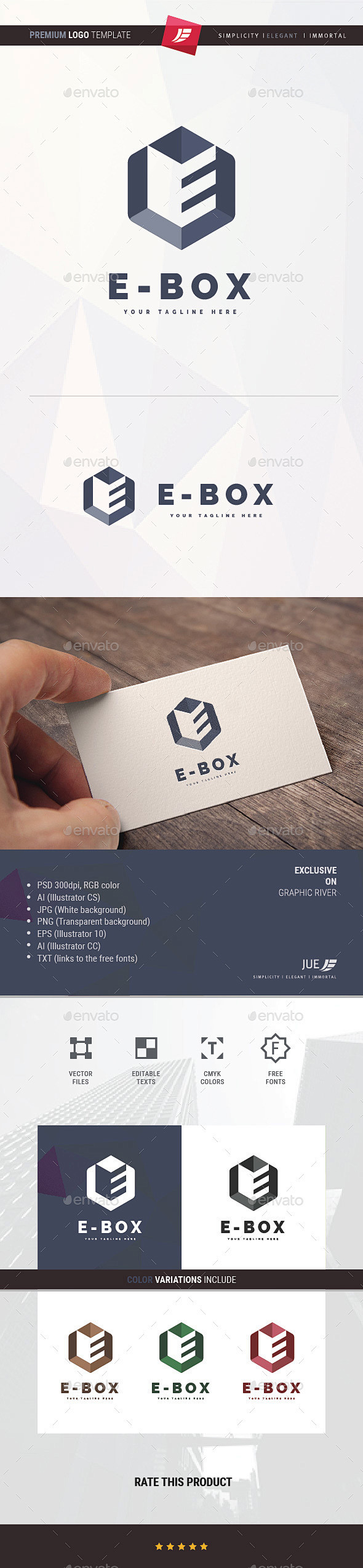 信E-Box标志,字母标志模板Letter E-Box Logo - Letters Logo Templates3 d、抽象、字母、背景 ...
