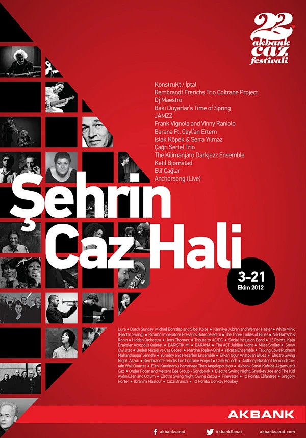 22. Akbank Jazz Festival Brochure & Poster : It's a school project to ...