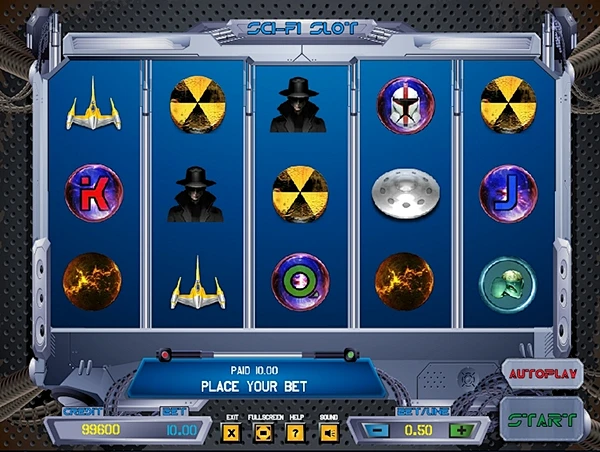 Sci-Fi Slot Game Interface : Sci-Fi Slot Game-花瓣网