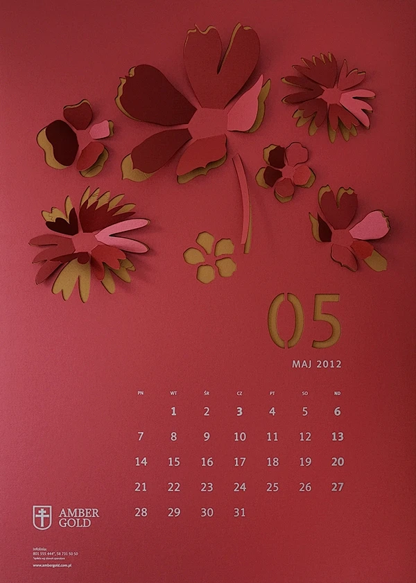 CUT OUT / wall calendar : "Cut Out" Wall Calendar-花瓣网