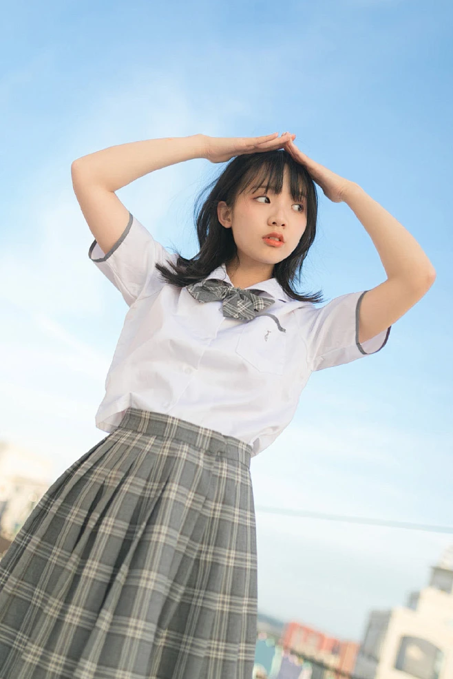 清纯美女学生妹JK制服性感写真图片[8/9]_性感美女_美桌网-花瓣网