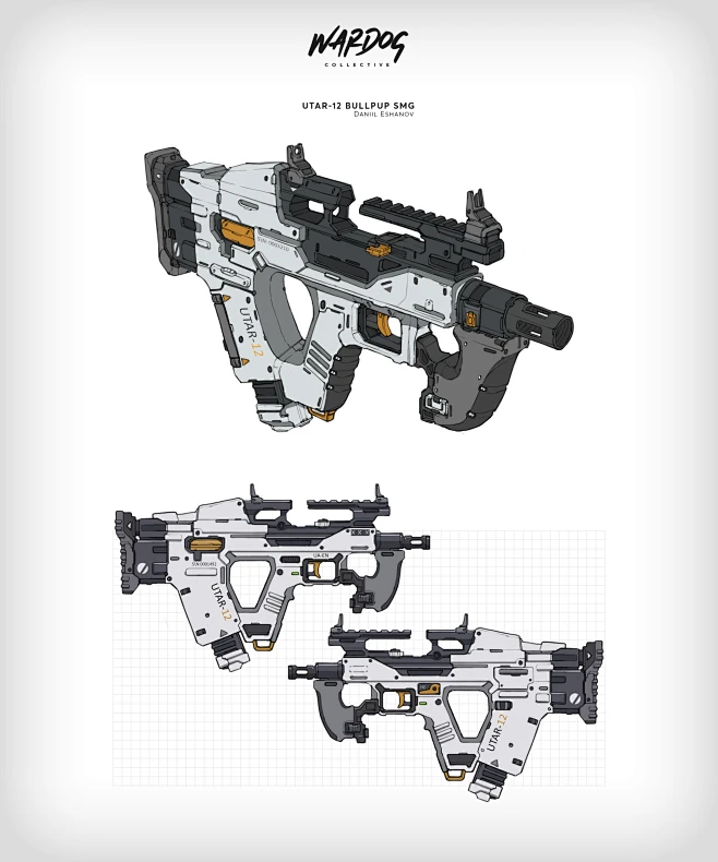 Wardog - Bullpup SMG Concept, Wardog Collective : Bullpup SMG concept ...