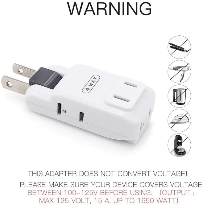 Amazon.com: Adapter Outlet Extender Wall Tap Adapter Surge Protector ...