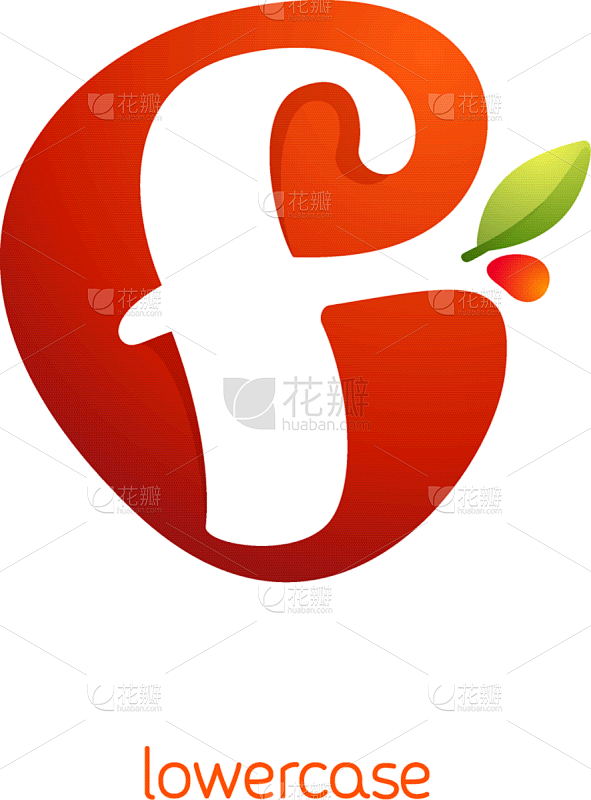 lowercase letter f logo in fresh juice splash