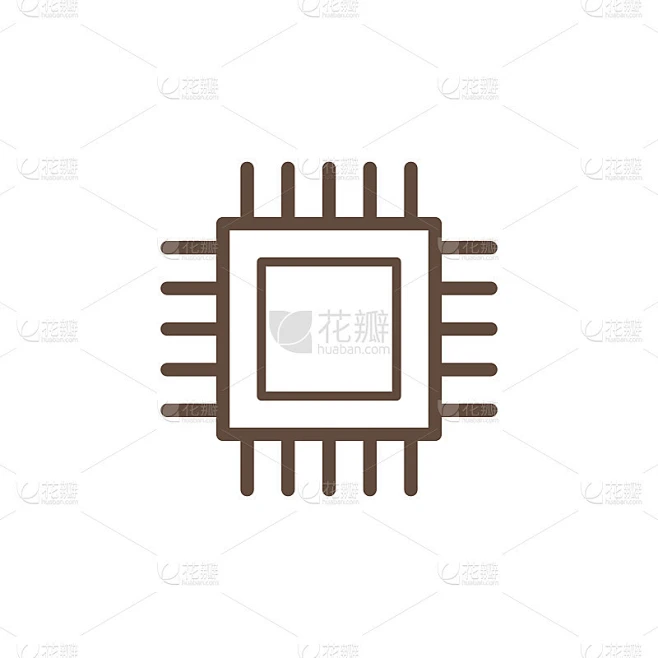 CPU图标素材-花瓣网