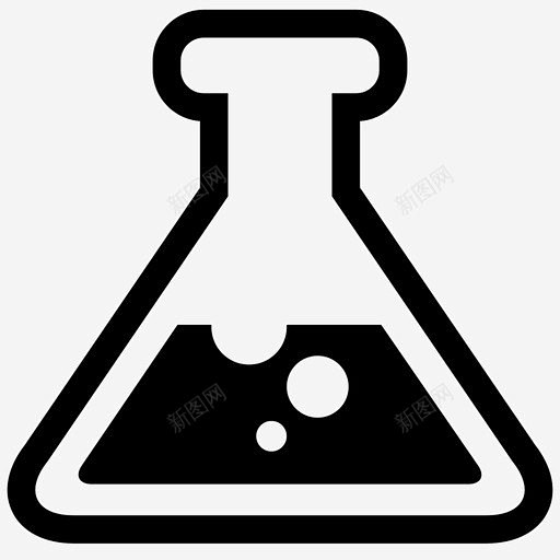 锥形烧瓶研究反应图标 icon 标识 标志 UI图标 设计图片 免费下载 页面网页 平面电商 创意素材