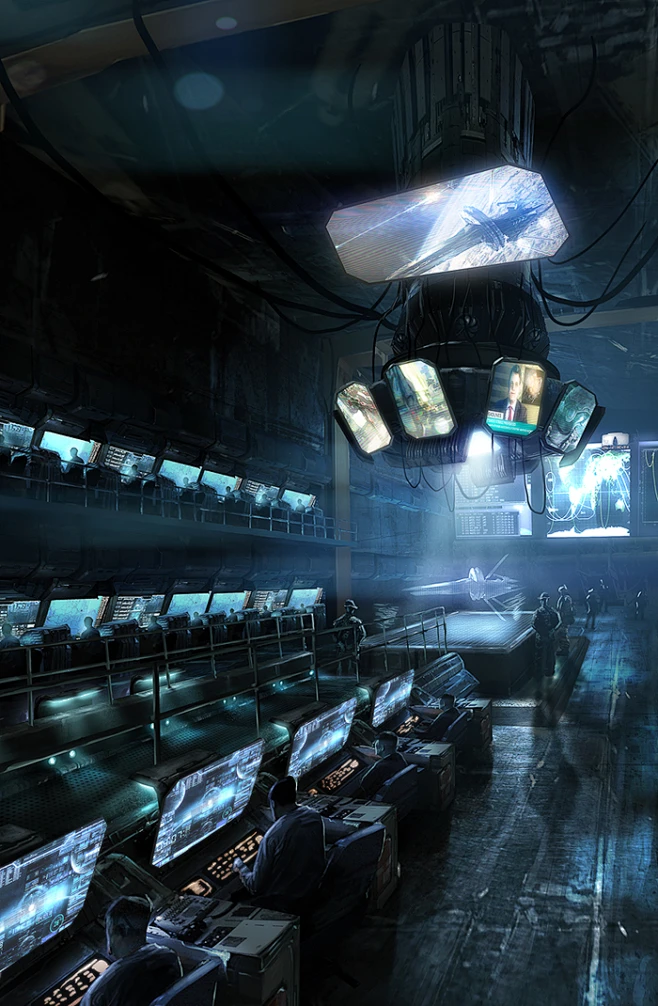 科幻室内场景气氛图科幻室内场景原画科幻场景原画科幻气氛图来自cgbook.cn (34)-花瓣网