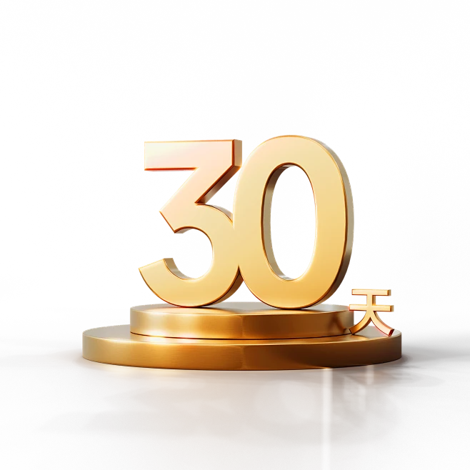 30天 金属字 立体字 icon-花瓣网