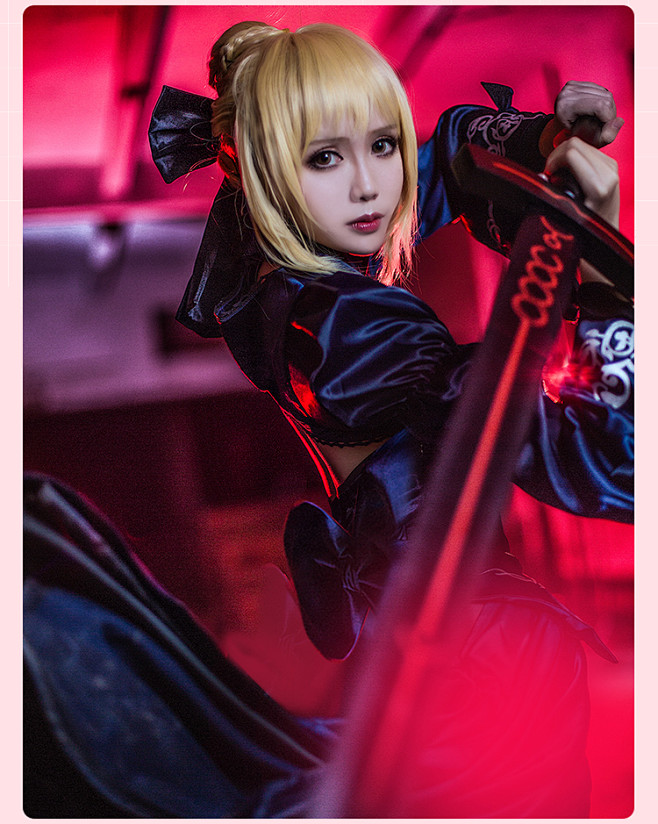 fate/zero黑saber吾王Nalter 2nd十周年黑化礼服cosplay服装-淘宝网
