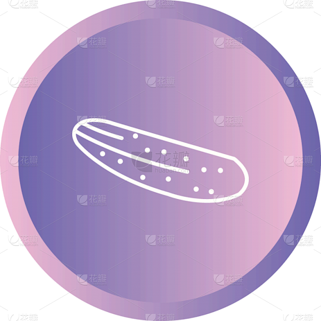 unique cucumber line icon