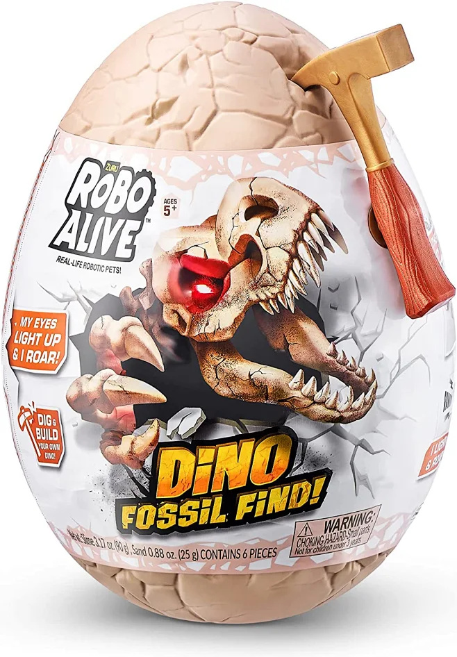 Amazon.com: Robo Alive Dino Fossil Find - Ankylosaurus by ZURU Excavate ...