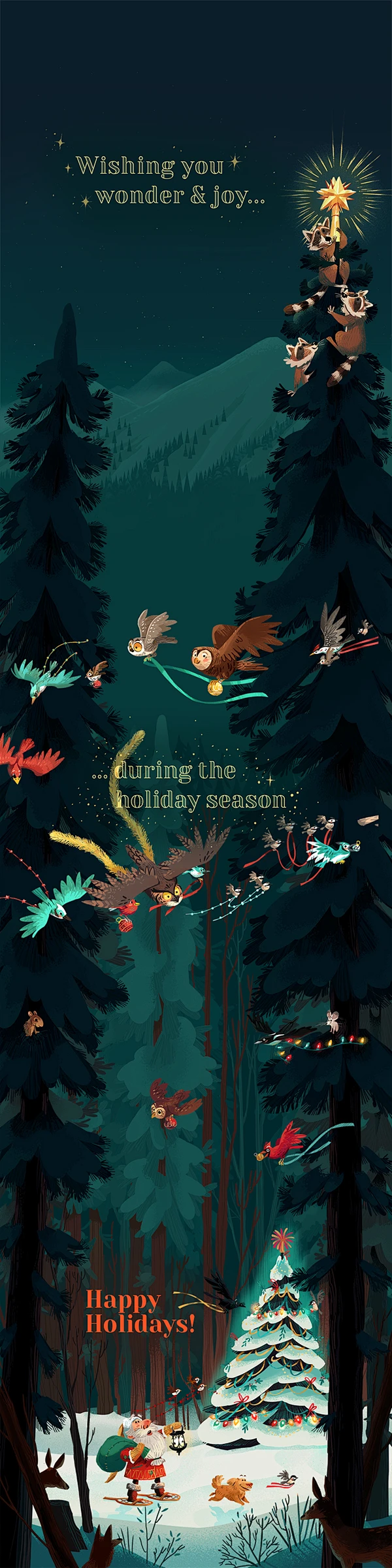 Christmas Card on Behance-花瓣网