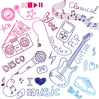 【米图网-52mitu.com】音乐 素材 吉他 话筒 音符 各种素材音乐素材-花瓣网