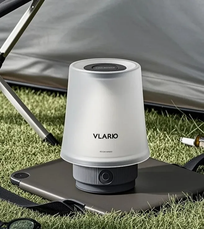 This may contain: an electronic device sitting on top of a green grass ...