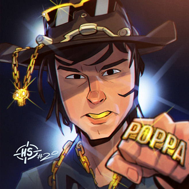 Max Grecke，瑞典自由插画师，作品偏美式卡通，极具张力夸张搞笑的卡通造型。