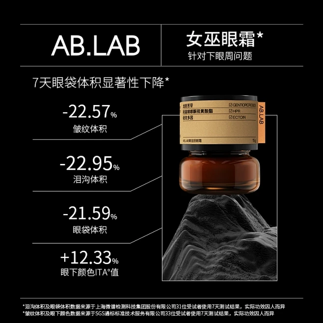 【入会加赠】AB.LAB女巫眼霜黄龙胆抗皱紧致眼周眼袋敏感肌15g-tmall.com天猫-花瓣网