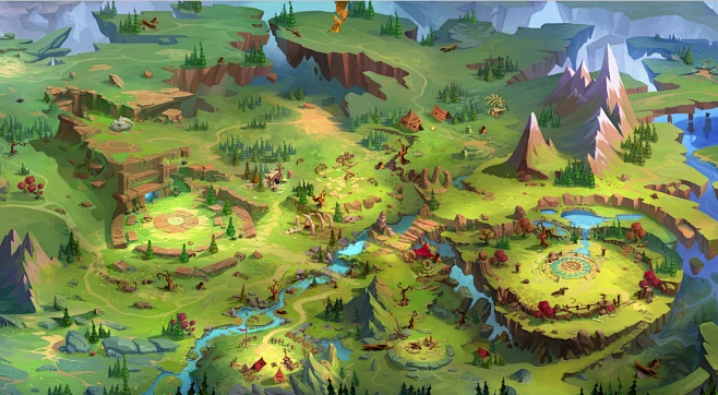 Mars-月光采集到Q版动画游戏场景(197图)_花瓣-花瓣网