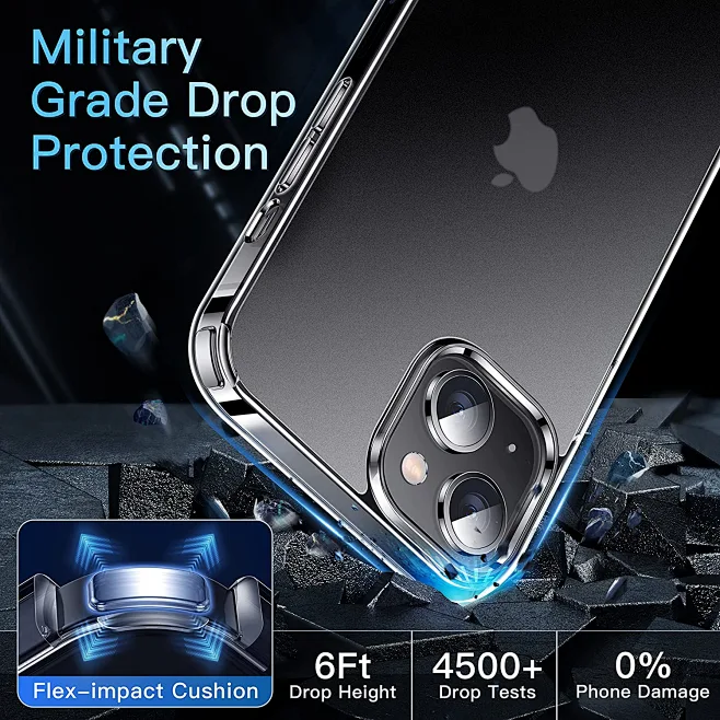 Amazon.com: CASEKOO [New Model] Matte Clear Designed for iPhone 13 Case ...