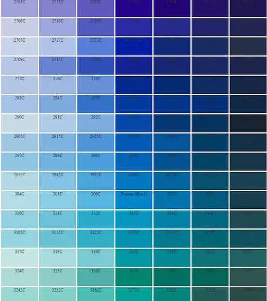 几种蓝的颜色（CMYK）-花瓣网