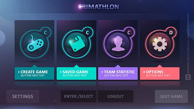 Trimathlon Math Game, Studio Punchev : Thrimathalon UI Design UI/UX ...
