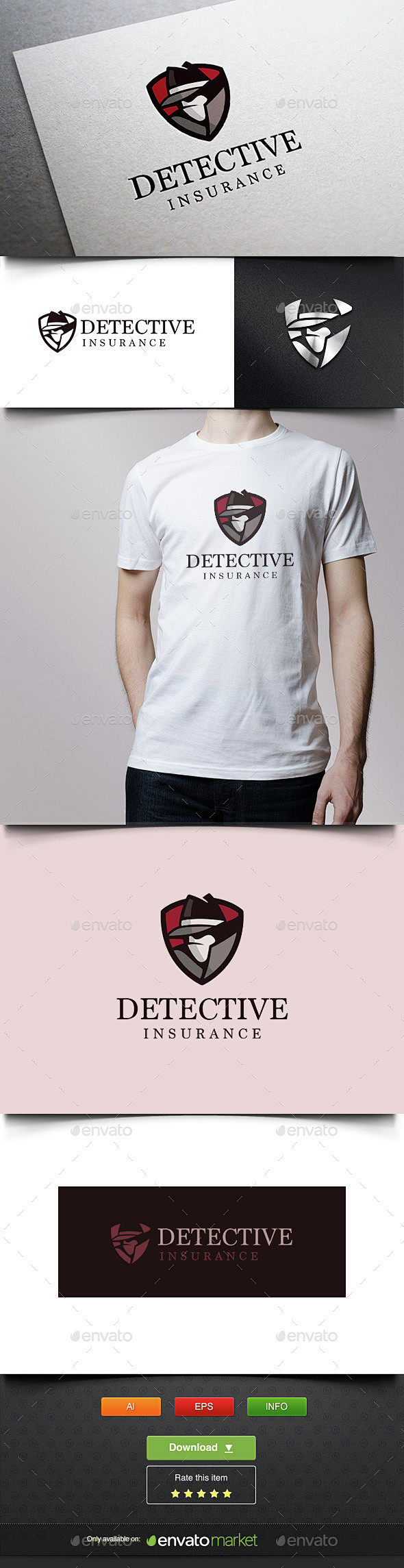 侦探——人类标志模板Detective - Humans Logo Templates剂、字符、犯罪、犯罪、设计师,侦探,会徽,流氓,图形 ...