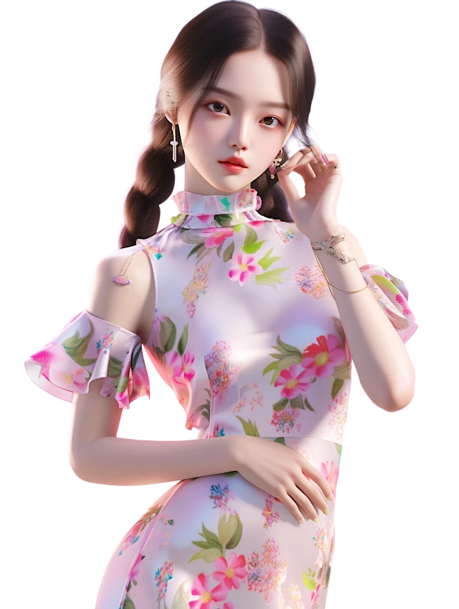 AI美女#模特#美女#PNG-花瓣网