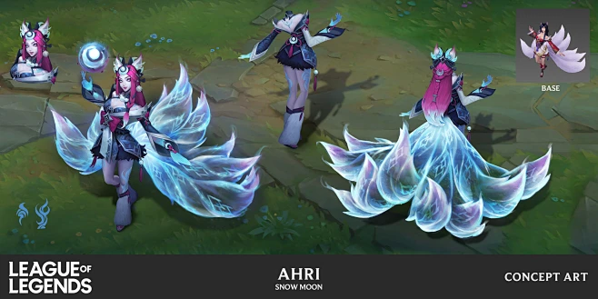Snow Moon Ahri-花瓣网