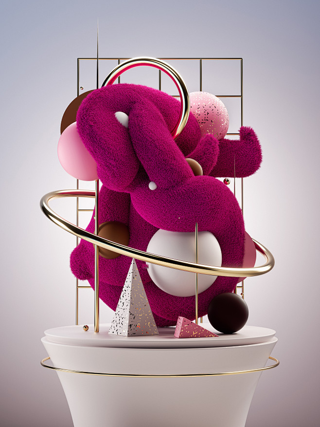 C4D场景渲染参考 3S c4d 产品渲染 场景搭建参考 场景构图