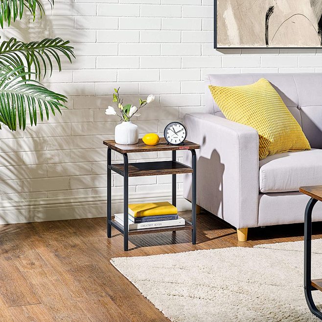 Amazon.com: Mr IRONSTONE Small End Table for Living Room Modern Bedroom ...