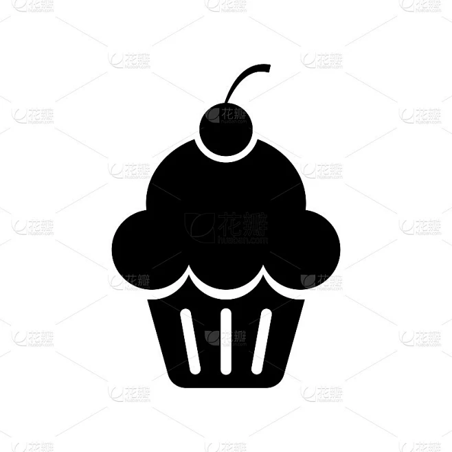 杯饼图标孤立矢量素材-花瓣网