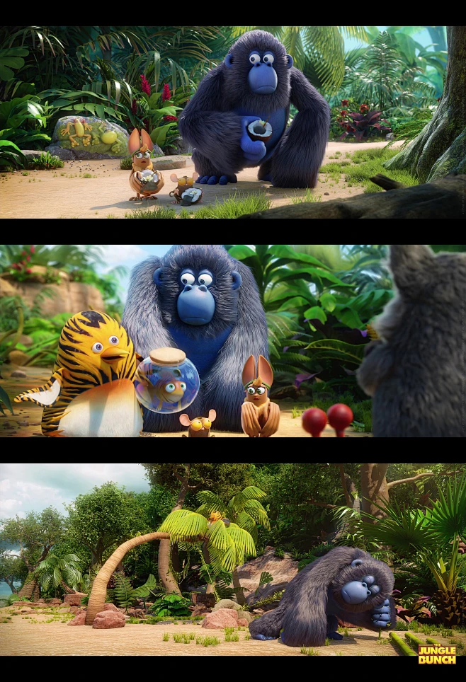 The Jungle Bunch Movie (2017) - Miguel, Batricia & Secondary Characters-花瓣网