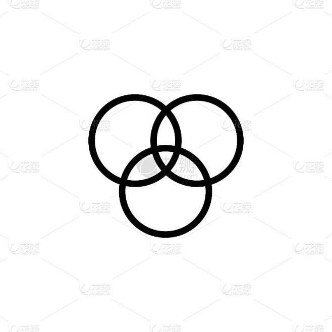 RGB图标矢量。标识